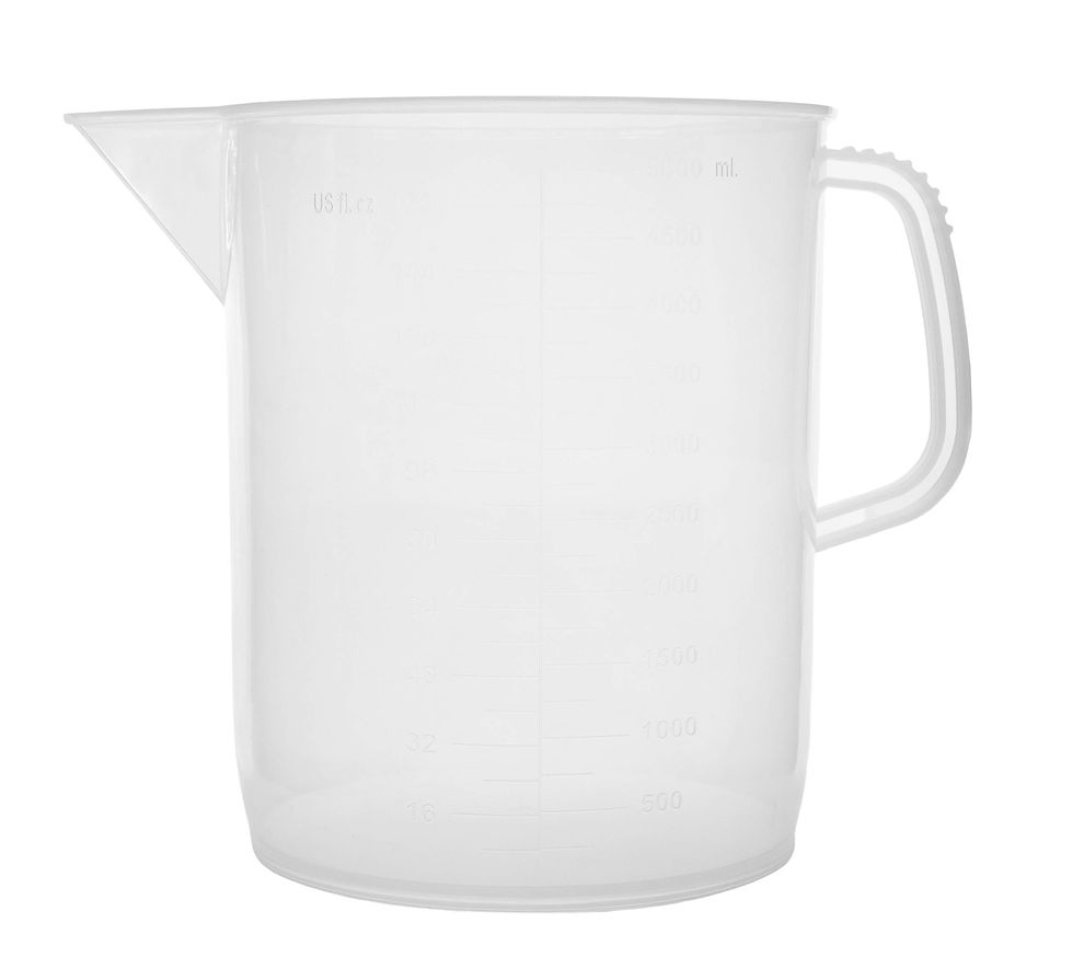 JARRA GRADUADA DE PLASTICO DE 5000 ML, AUTOCLAVABLES HASTA 121 ...