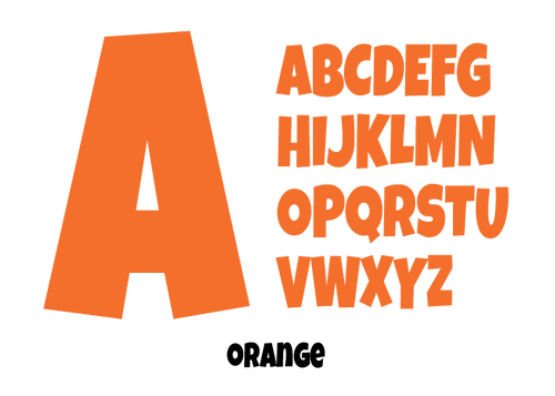 Alphabet - Orange | Lawn Party Displays