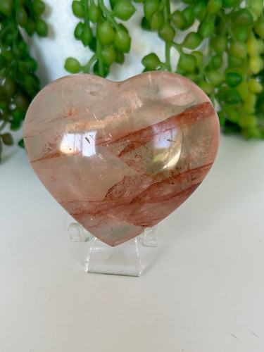 Fire Quartz Heart | Crystal D'Lites
