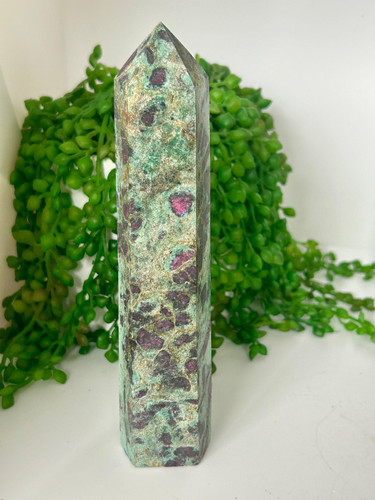 Ruby Fuchsite Tower | Crystal D'Lites
