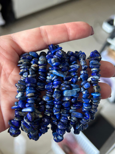 Lapis Lazuli Chip Bracelet | Crystal D'Lites