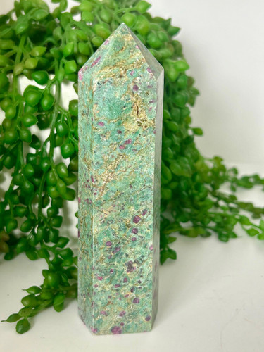Ruby Fuchsite Tower | Crystal D'Lites