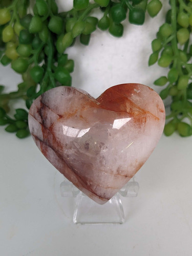 Fire Quartz Heart | Crystal D'Lites