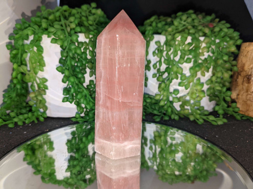 Rose Calcite Tower | Crystal D'Lites