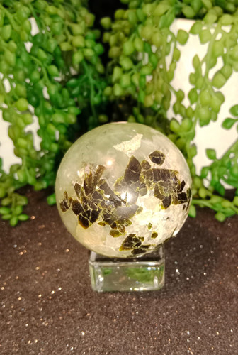 Prehnite Sphere | Crystal D'Lites