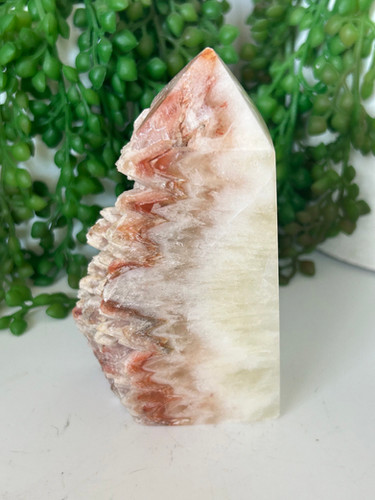 Banded Calcite Tower | Crystal D'Lites
