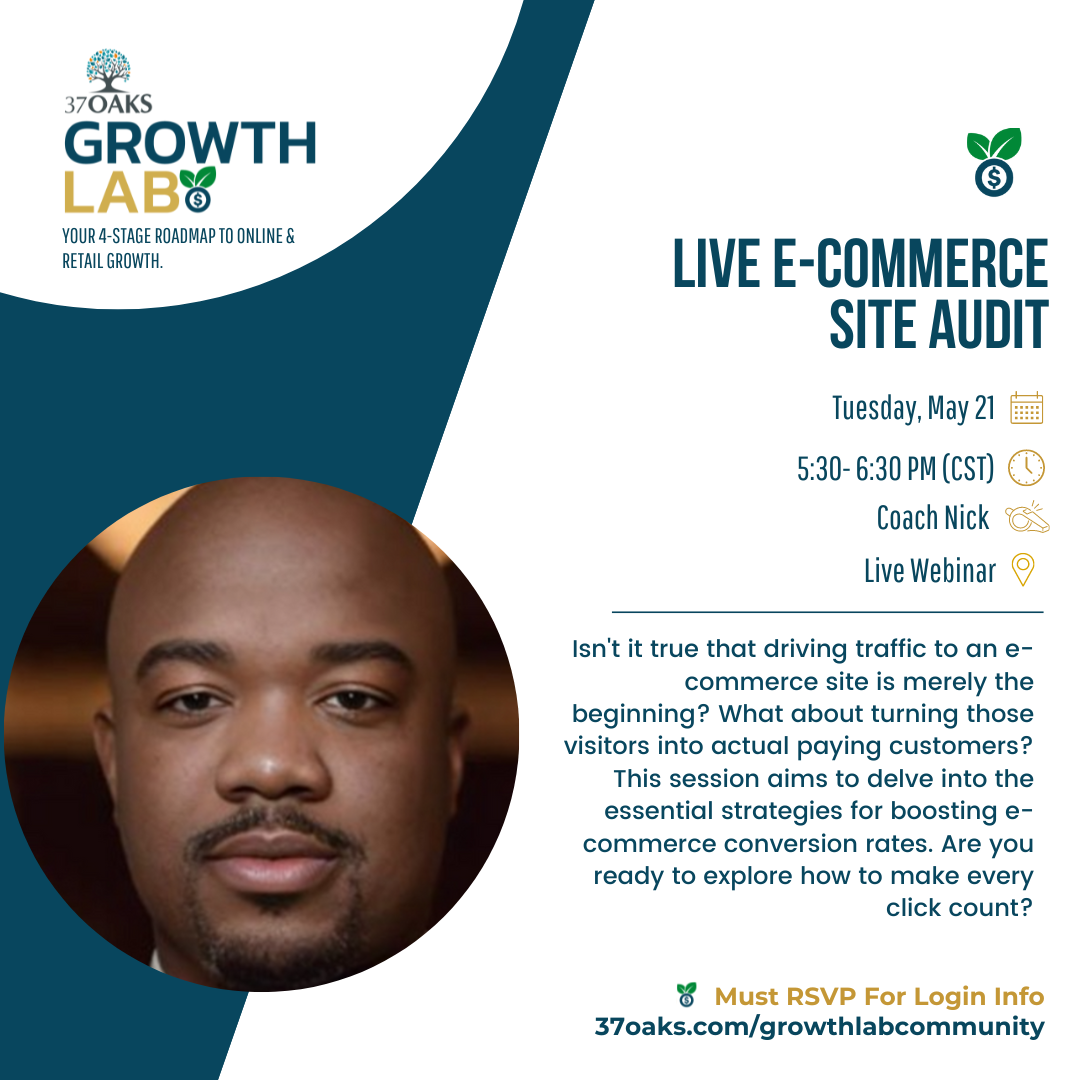 E-commerce Site Conversion Audits | 37 Oaks