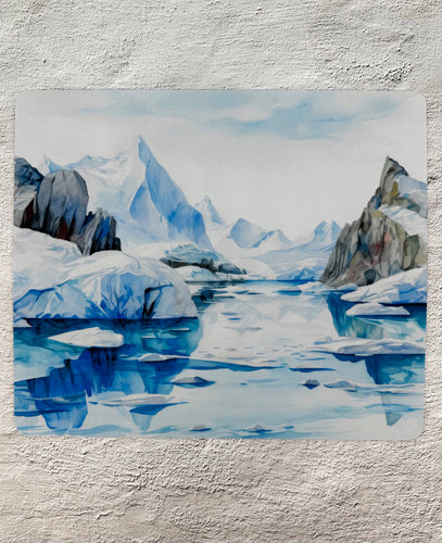 Arctic Play Mat - Snow, Ice, Iceburg, Background for Blocks | Meadow & Lark