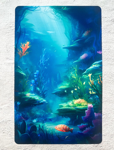 Ocean Play Mat - Habitat, Under the Sea, Underwater, Aquarium, Fish ...