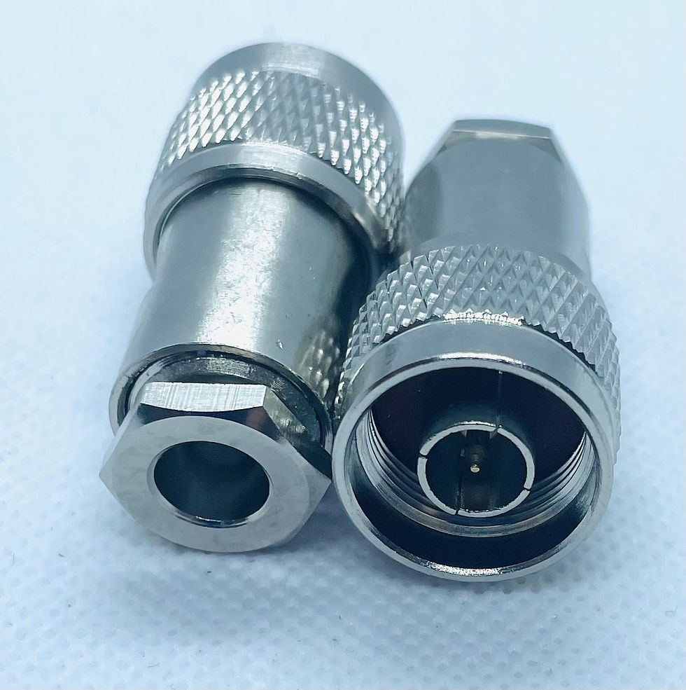 N Type Male Connector, clamp compression type for a variety of coax ...