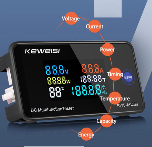 7 in 1 panel meter 50A 0-100V | QSLCOMMS