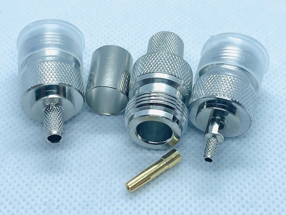 N type female socket - inline coax crimp style for a variety of coax ...