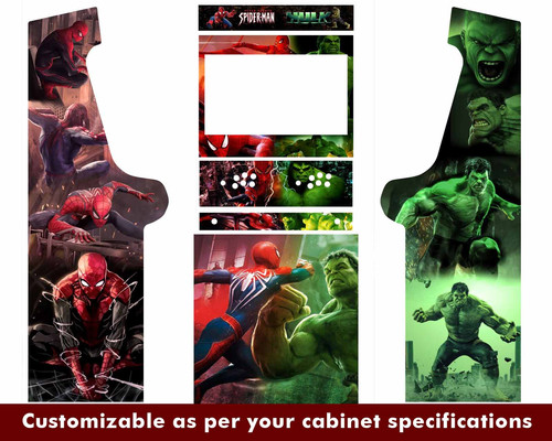 Spiderman vs Hulk Art & Vinyl | Arcade Graphics