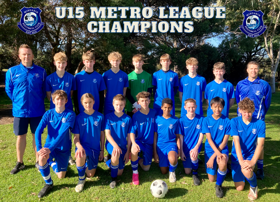 U15 Metro League Champions
