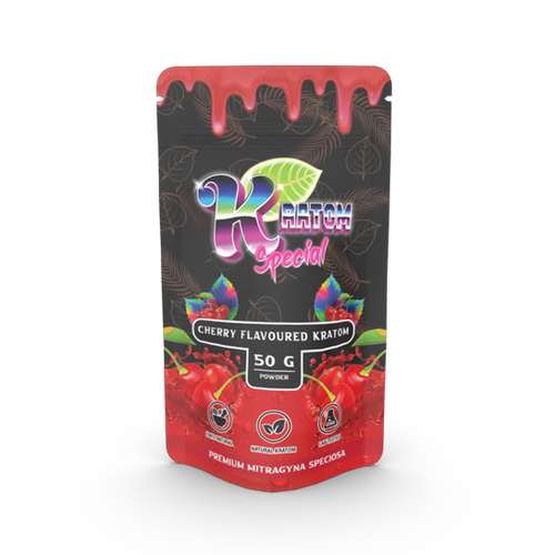 Cherry Flavoured Kratom 50g | The Growcery