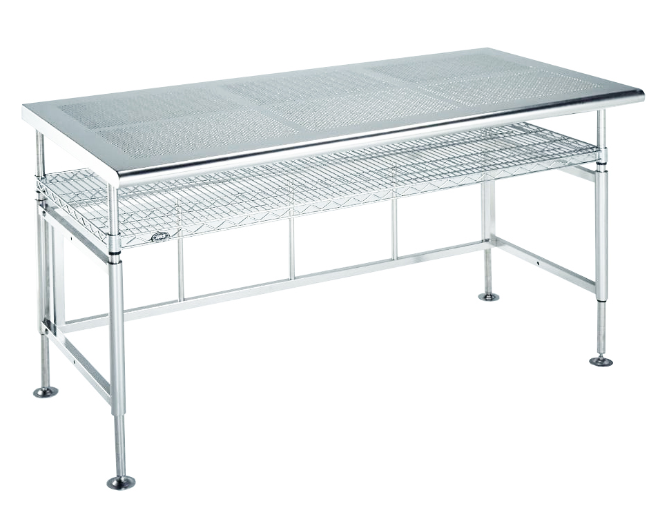 Wire Shelvings Singapore l Stainless Perforated Steel Tables