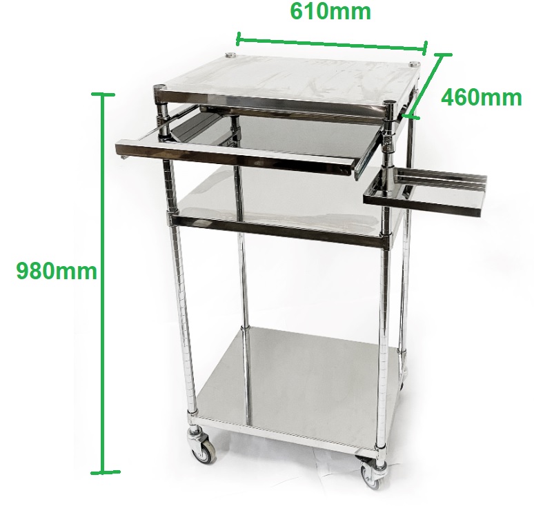 Wire Shelvings Singapore l Mobile Computer Workstation or Desk