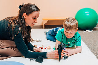 child speech therapy session