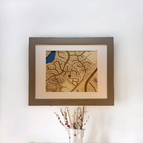 Custom Engraved Address Map | Sanderling Engravers