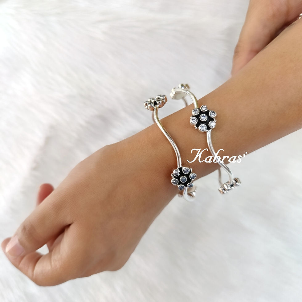 Order 925 Silver Bangles | Buy Pure Silver Bangles Online - Kabras' Jewels