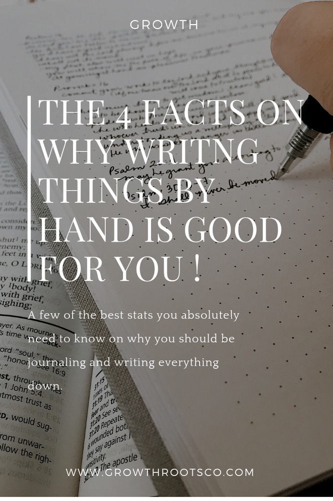 The 4 Facts On Why Writing Things By Hand Is Good For You!