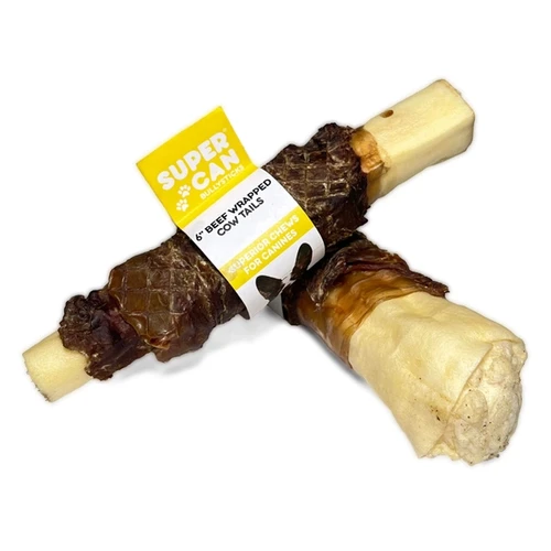 6" Beef Wrapped Cow Tail Chew | Natural Dawg