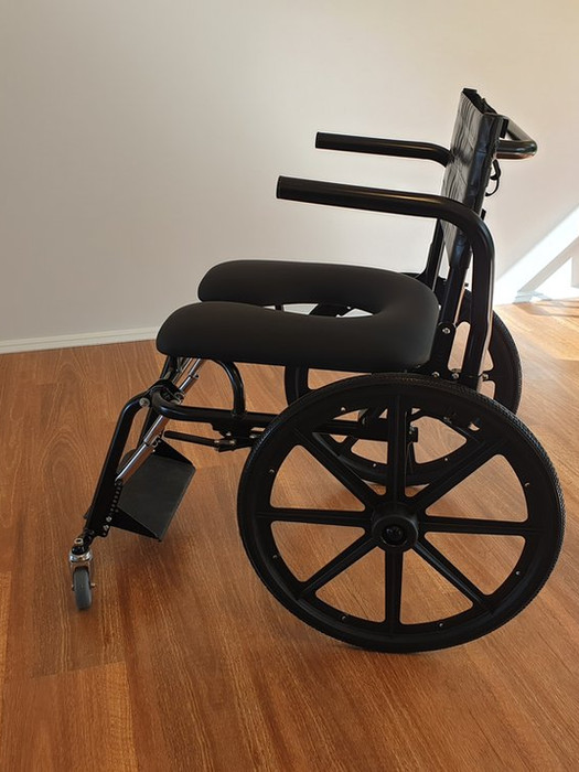 Ultralight custom shower wheelchairs by Roark Design