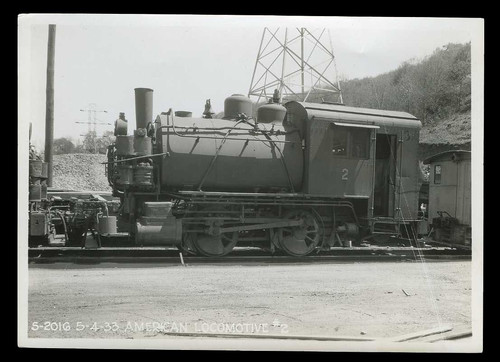 1933 Photo 0-4-0 Steam American Locomotive #2 railroad train Engine ...