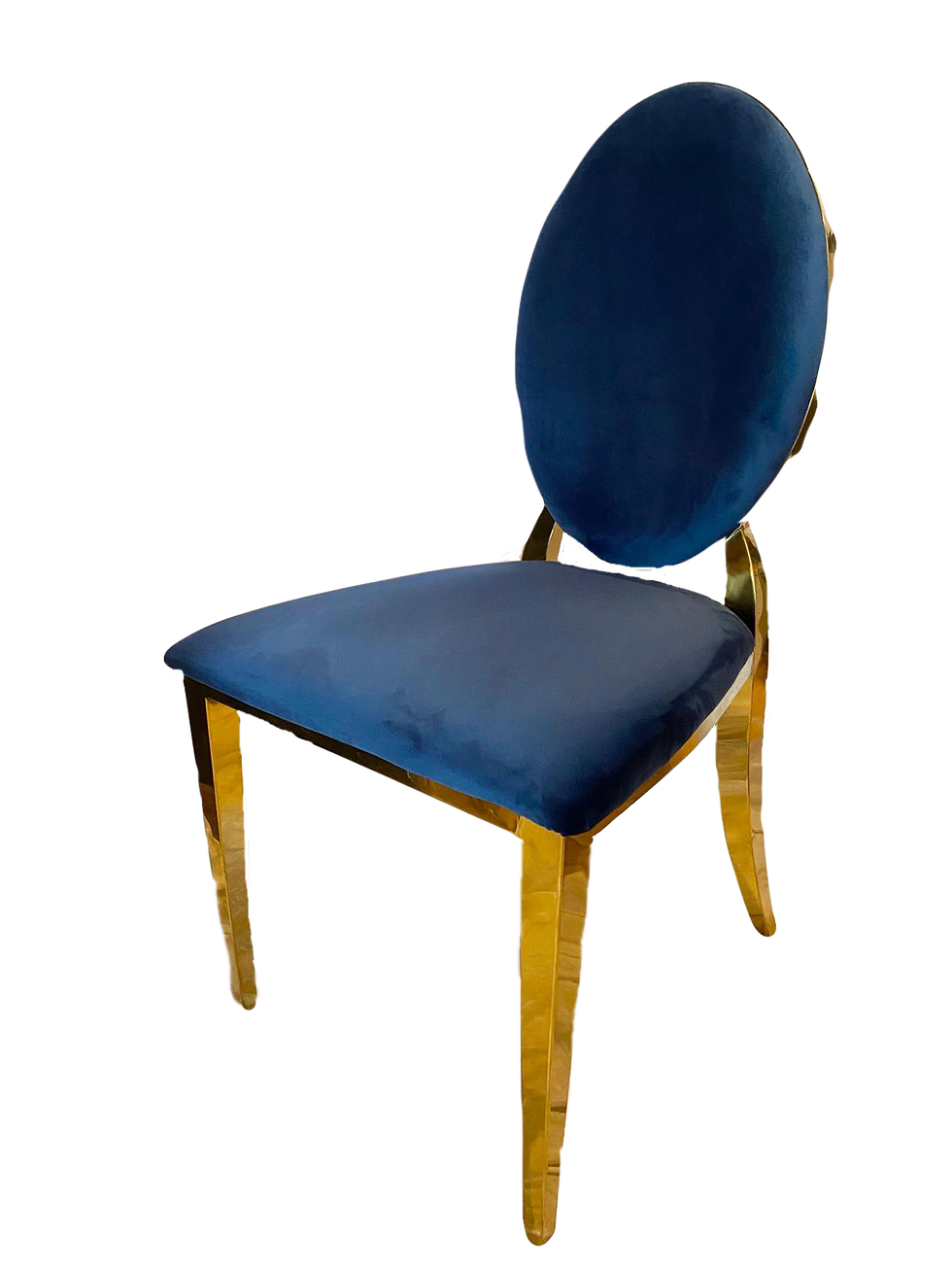 Gold Cartier Royal Blue Chair | cantuspecialevents