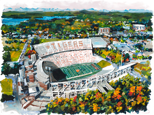 Clemson's Memorial Stadium Limited Edition Print | Patrick Lewis Art