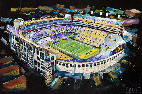 LSU's Tiger Stadium Limited Edition Print | Patrick Lewis Art