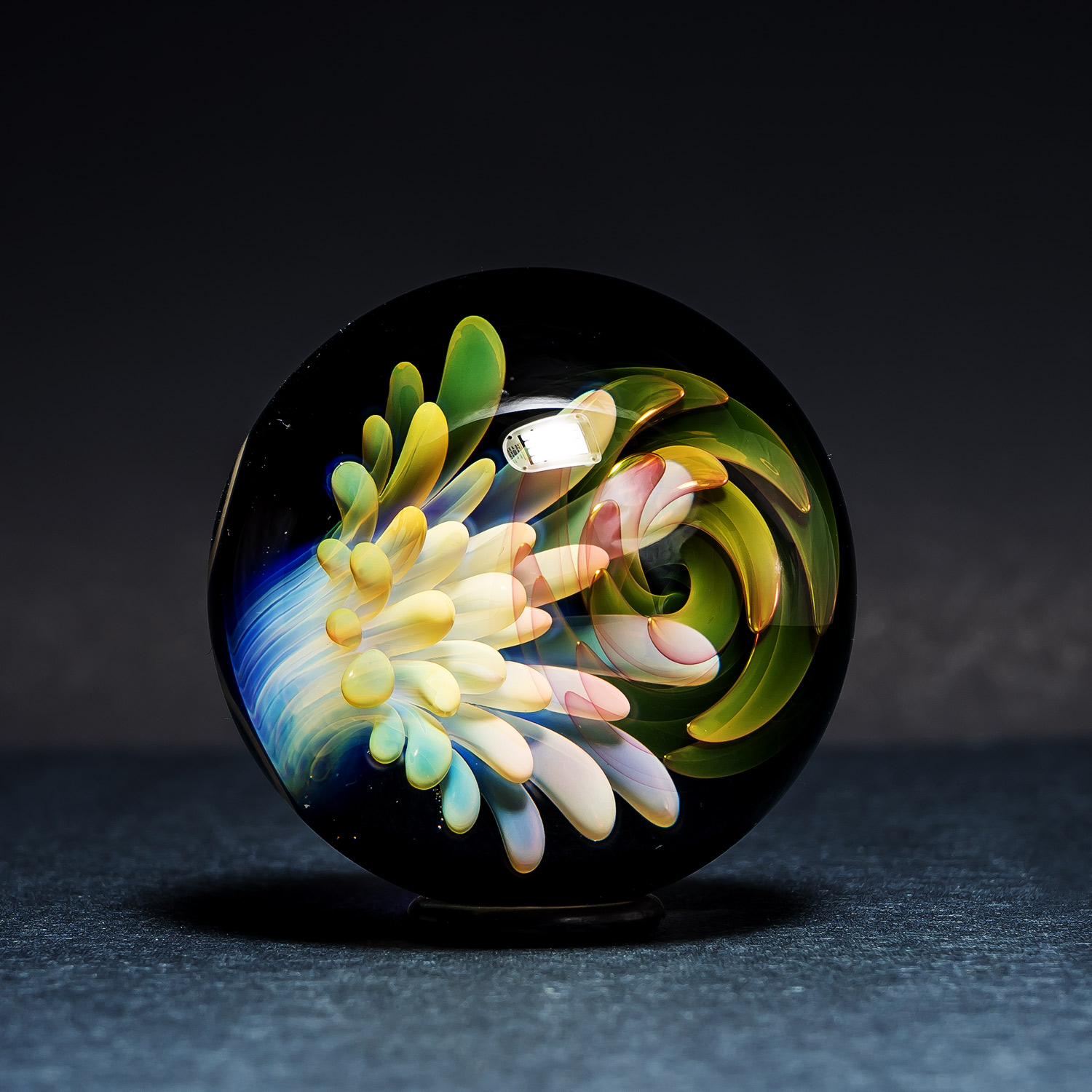 Art & Collectibles Glass Implosion Marble Coral Implosion Marble Marble ...