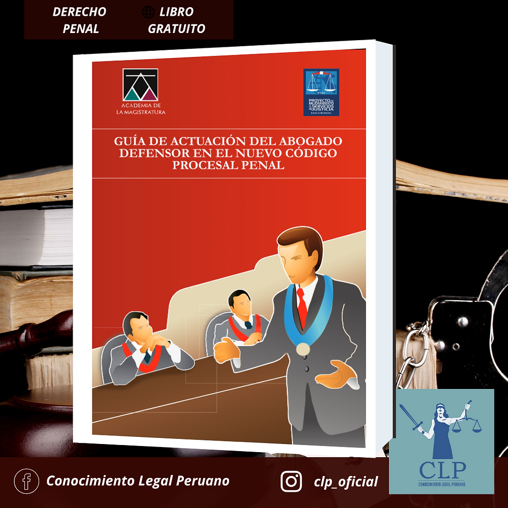 GUIA DE ACTUACIÓN DEL ABOGADO DEFENSOR EN EL NCPP | DESCARGA EN PDF