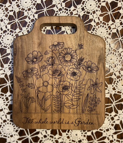 Chunky Board- Flower...Garden | Wrightwoodshop