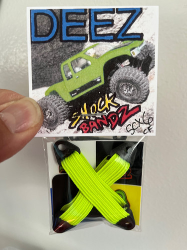 SCX6 Carbon Fiber Shock Band Pair (2) | DEEZ SHOCK BANDS