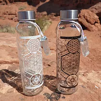 Lucid Earth ALIGNMENT 18 oz. Glass Bottle | Fractal Life