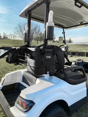 Cooler Caddie Mount made for ICON Cart and Rtic 12 Cooler.