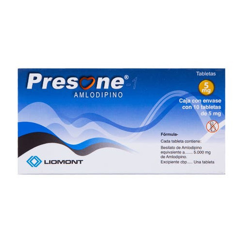 Presone 5 mg, caja con 10 tabletas | Transnacionales Gdl