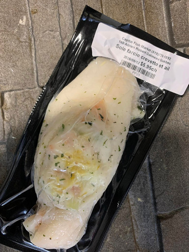 Filet de sole farcie au crevette et ail 180G | Capital Fish Markets