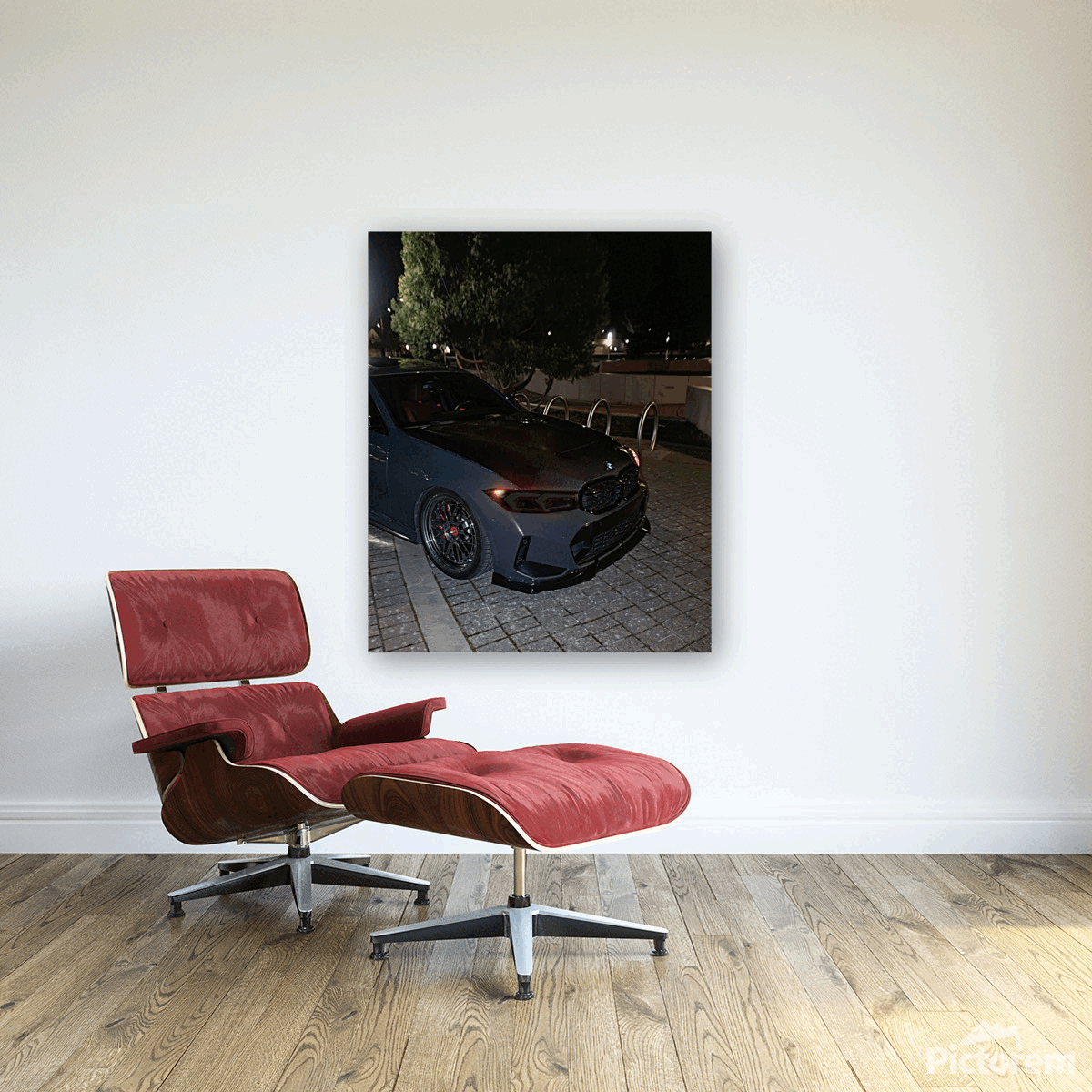 BMW M340 Side Close LED Wooden Wall Art | Odd Products