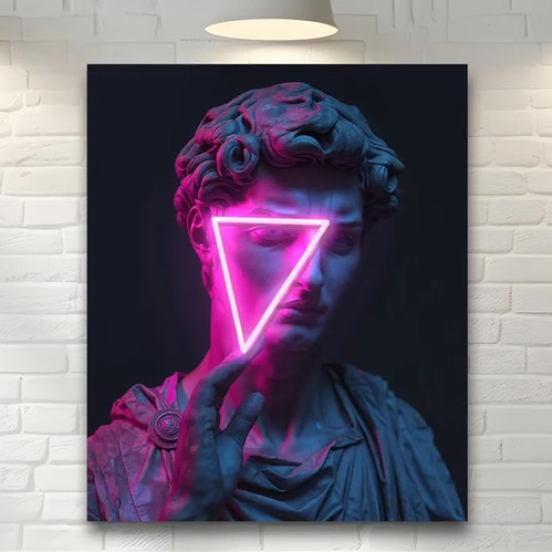 DAVID STATUE NEON POSTER | Odd Products