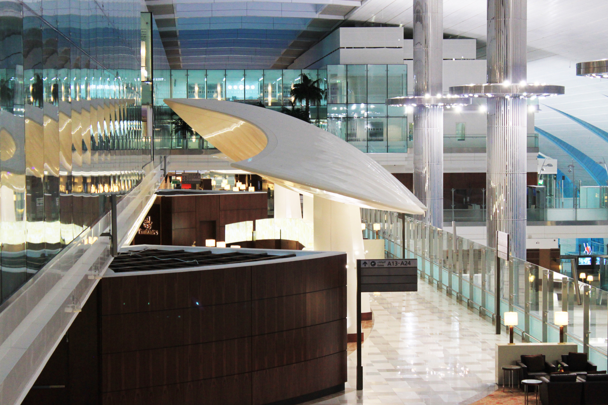 DXB Airport T3 Business Class Lounge Canopy