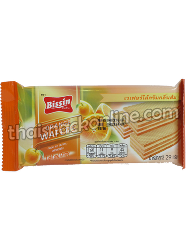 Bissin - Wafers Orange (29g) | ThaiSnackOnline.com