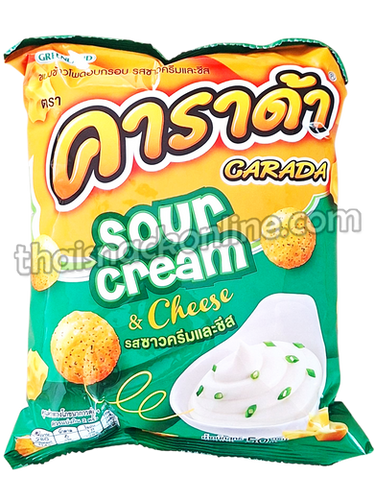 Carada - Corn Snack Sour Cream & Cheese (50g) | ThaiSnackOnline.com