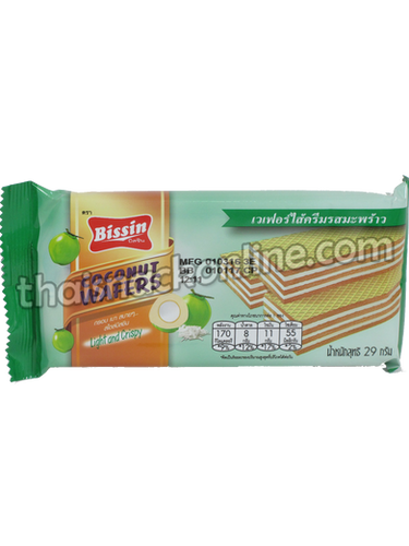 Bissin - Wafers Coconut (29g) | ThaiSnackOnline.com