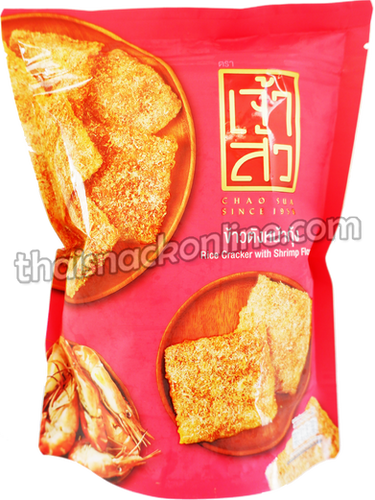 Chao Sua - Rice Cracker with Shrimp Floss (80g) | ThaiSnackOnline.com
