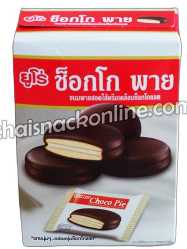 Euro - Choco Pie (4x26g) (104g) | ThaiSnackOnline.com