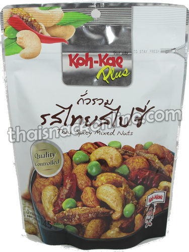 Koh Kae - Thai Spicy Mixed Nuts (145g) | ThaiSnackOnline.com