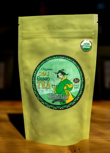 Chai Green Loose Leaf Organic Tea | Herbal Sage Tea