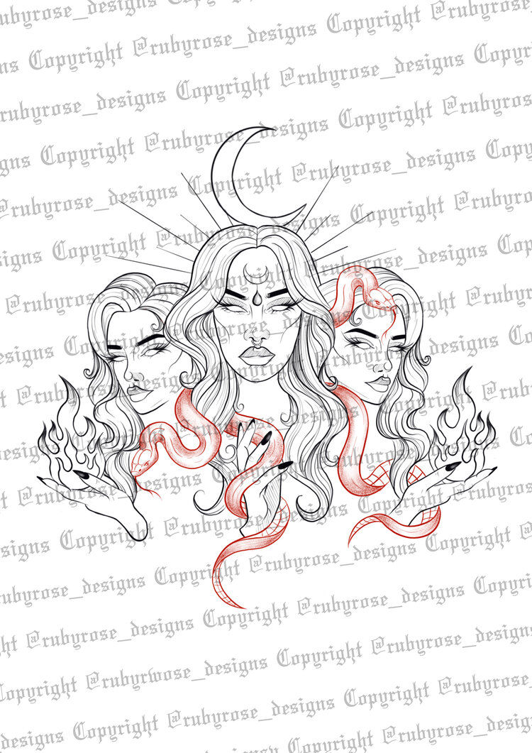 Buy tattoo designs | Ruby Rose Designs 13/21